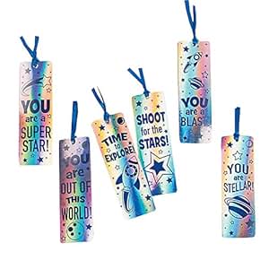 12 Out Of This World Bookmarks | Space Bookmarks | Party Favours ...
