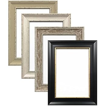 A1 WALNUT ( WASHED, WOOD GRAIN FINISH) SHABBY CHIC FRAMES LARGE SQUARE ...