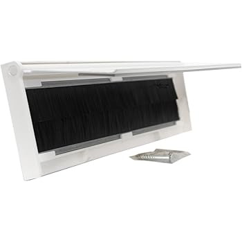 Internal Letter Box Draught Excluder Cover With Brushes & Flap - White ...