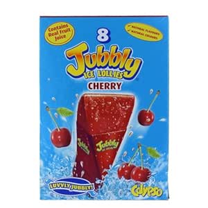 Calypso Jubbly Ice Lollies Cherry 8 Pack 496g: Amazon.co.uk: Grocery