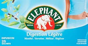 Elephant Infusion Digestion Légère 25 Sachets 41g - lot de 4: Amazon.fr ...