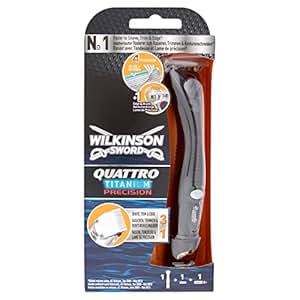 Wilkinson Sword Quattro Titanium Precision Razor: Amazon.co.uk: Health ...