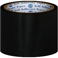 VCR Black Duct Tape - 18 Meters in Length 72mm / 3" Width - 1 Roll Per ...