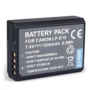 BPS LP-E10 Battery for Canon EOS 4000D, 3000D, 2000D: Amazon.co.uk ...