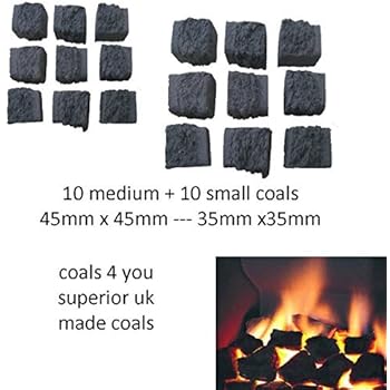 COALS 4 YOU 30 Gas Fire Ceramic Large Cast Coals Replacement ...