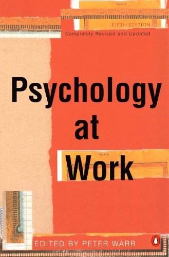 Psychology at Work: Amazon.co.uk: Warr, Dr Peter B, Warr, Dr Peter B ...