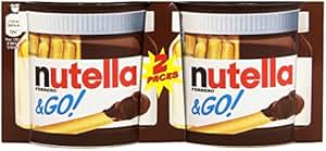 Nutella Bâtonnets Céréaliers et Pâte à Tartiner aux Noisettes et au ...