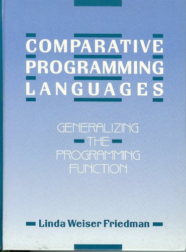 Comparative Programming Languages Generalizing The Programming