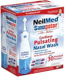 NeilMed Sinugator Cordless Pulsating Nasal Wash: Amazon.co.uk: Health ...
