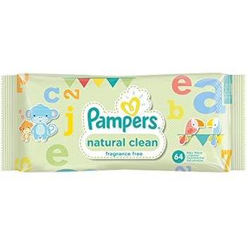 Pampers Natural Clean Baby Wipes - 12 x Packs (64 Wipes): Amazon.co.uk ...