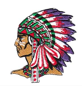 Native American Indian Patch Tribal Iron on Patches Embroidered Patch ...