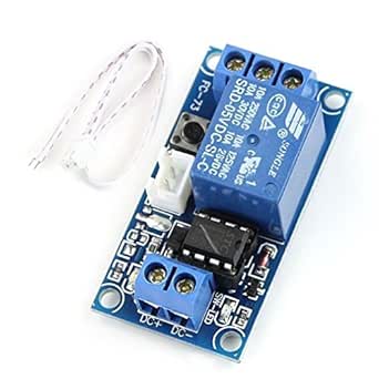 HiLetgo 5V 1 Channel Latching Relay Module with Touch Bistable Switch ...