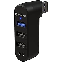 Portronics Mport 3A USB Hub (3-in-1), Multiport Adapter with USB 3.0 ...