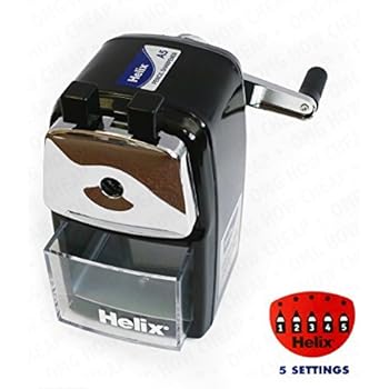 Helix Metal Desktop Sharpener for Standard and Jumbo Pencils (Assorted ...