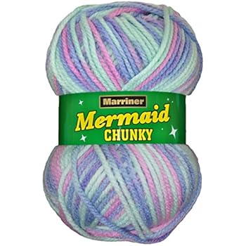 Marriner Mermaid Chunky Knit 100G | 100% Acrylic Yarn/Wool (Marshmallow ...