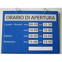 Amazon.it: cartello orario negozio