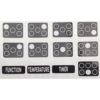 Cooker Oven Stove Range Hob Stickers Symbols Replacement Labels Knob ...