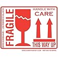 100 Fragile, This Way Up Labels Stickers - Red & White - Harry Harvey ...