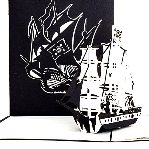 Pop Up Card Pirate Ship 3d Birthday Card And Invitation | Desertcart ...