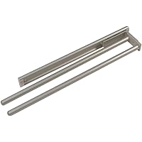 Emuca - Pull-out towel rail with 2 arms, kitchen or bathroom towel rack ...
