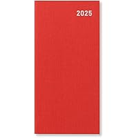 Letts of London Memo Slim week to view 2025 diary - red : Amazon.co.uk ...
