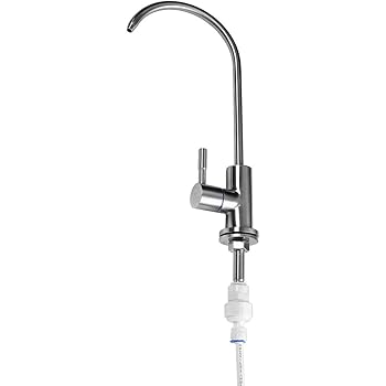 Mini Swan Neck Drinking Water Filter Tap, Modern Chrome Finish, Fits ...