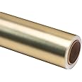 Gold Metallic Wrapping Paper Roll, 43cm X 10m Solid Color Matte ...