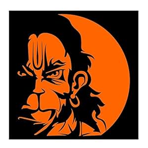DreamKraft Angry Hanuman Sticker (11.5 x 11.5 cm): Amazon.in: Car ...