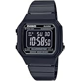 Casio Vintage B640WB-1ADF Black Digital Dial Black Stainless Steel Band ...