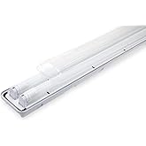 WTFS LED WATER PROOF 4ft Double Tube Light Fixture,(PACK OF 1) 36 Watt ...