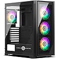 Amazon.in: Buy Circle Furious Glass 360 ARGB Mid- Tower Computer Case ...