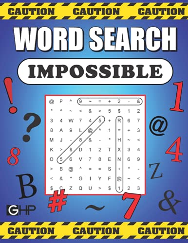 Word Search Impossible: 101 Of The Most Difficult and Intense Word Find ...