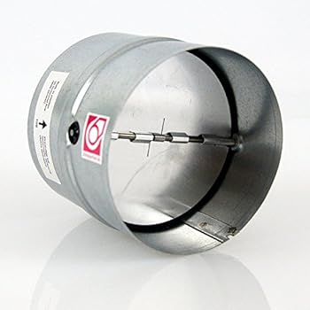 100mm In-line Extractor Fan Vent Back Draught Shutter With One Spring ...