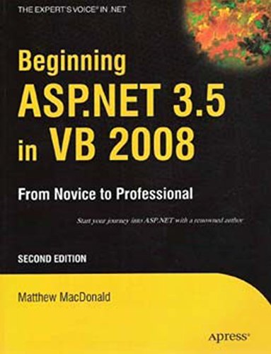 Buy Beginning ASP.NET 3.5 in VB 2008: From Novice to Professional Book ...