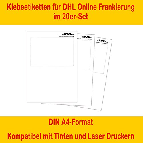 Buy For DHL Onlinefrankierung: Pack of 20 Sticky / Paketlabel ...