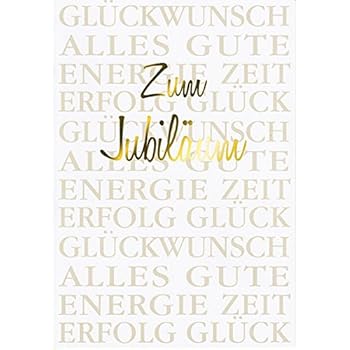 Glückwunschkarte zum Jubiläum herzlichen Glückwunsch: Amazon.de ...