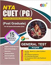 JBC NTA CUET PG General Test 2022, 15 Model Papers Based On Latest CUET ...
