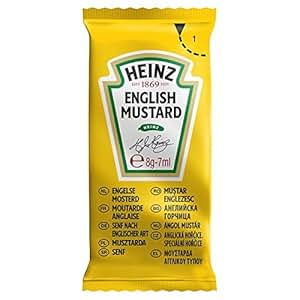 Heinz English Mustard Individual Sachets - 50 x 5gm: Amazon.co.uk: Grocery