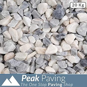 Polar ice Decorative Aggregates Slate Chippings Garden Gravel 20mm 20 ...