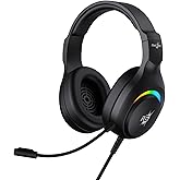 Redgear Cloak Wired RGB Wired Over Ear Gaming Headphones with Mic for ...