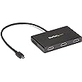 StarTech.com 3-Port USB-C Multi-Monitor Adapter, USB Type-C to 3x HDMI ...