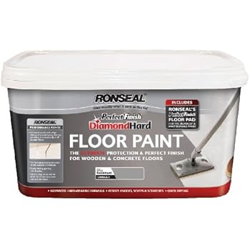 Ronseal DHFPWH25L 2.5L Diamond Hard Floor Paint - White: Amazon.co.uk ...