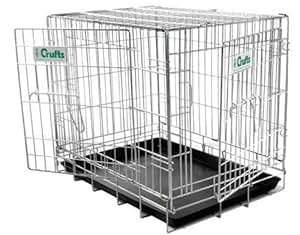 Crufts 24" Dog Crate - 24 x 17 x 20 ins high: Amazon.co.uk: Pet Supplies