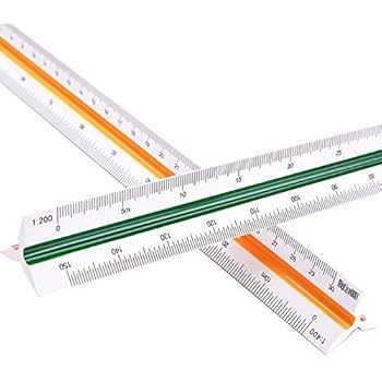 Rumold Dreikantmaßstab 150/150KE/1/30 30 cm weiß Kunststoff architect 1 ...