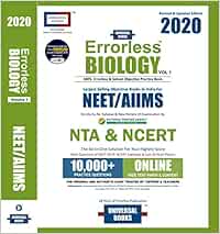 ERRORLESS BIOLOGY NEET/AIIMS - 2020 by Universal Books Set of 2 Volume ...