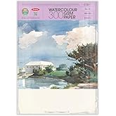 BRUSTRO Artists Watercolour Paper | 300 GSM, A3, 25% Cotton, Cold ...