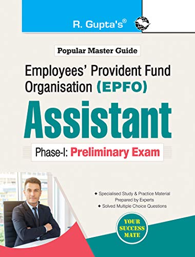Buy EPFO: Assistant Phase-I (Preliminary) Exam Guide Book Online at Low ...