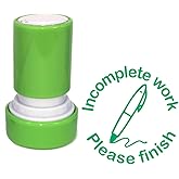 Task Incomplete Teacher Stamp. 22mm Self-Inking School Stamp. Reinkable ...