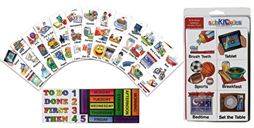 Buy Visual Schedule Activity Magnets: 70 Pc Home and Chore Collection ...