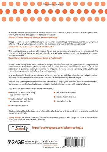 The Coding Manual for Qualitative Researchers Third Edition Johnny ...